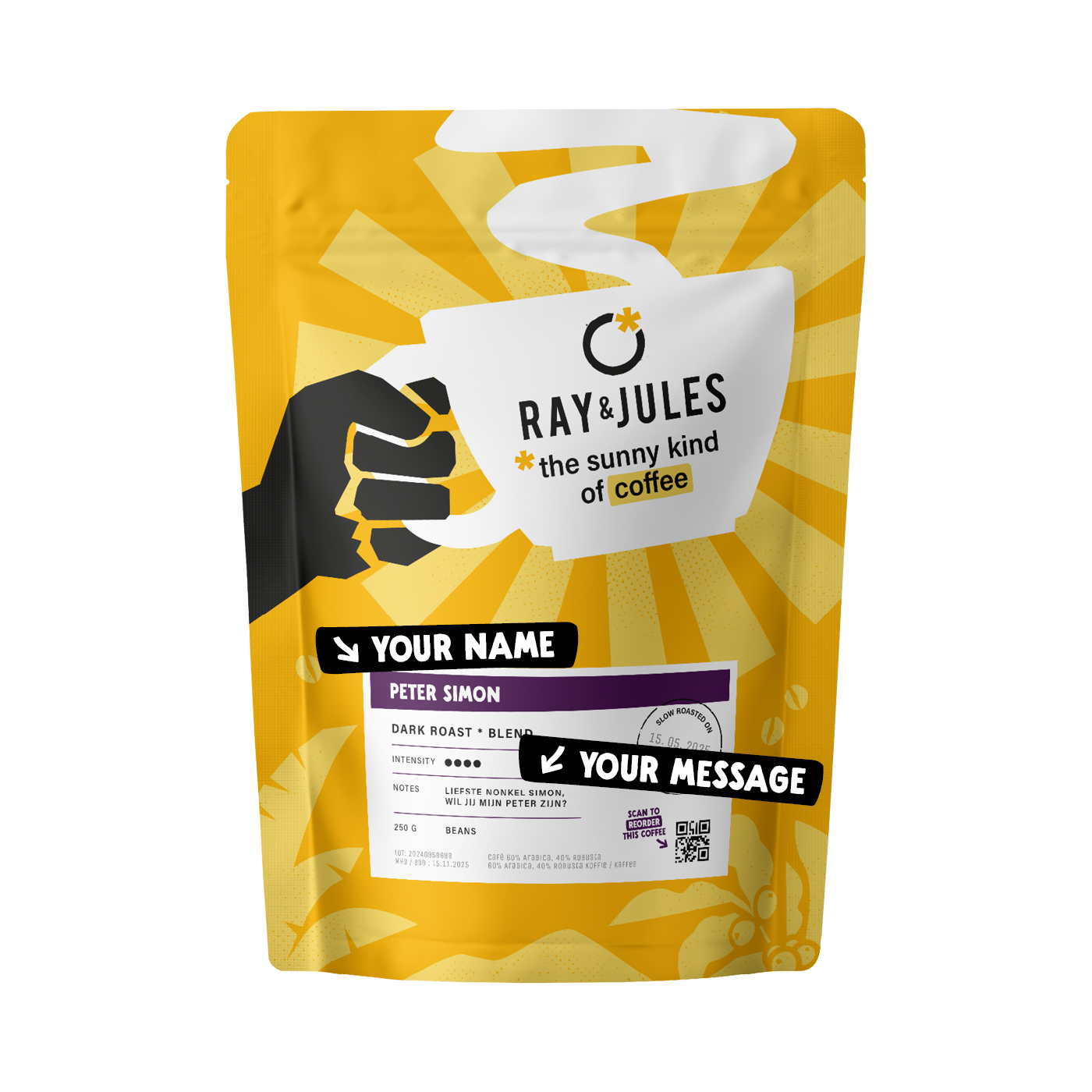 Personalize your coffee – Ray & Jules